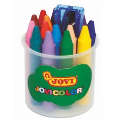 Ceras Jovicolor 12 colores Surtidos - ceras duras -, Mercamaterial.